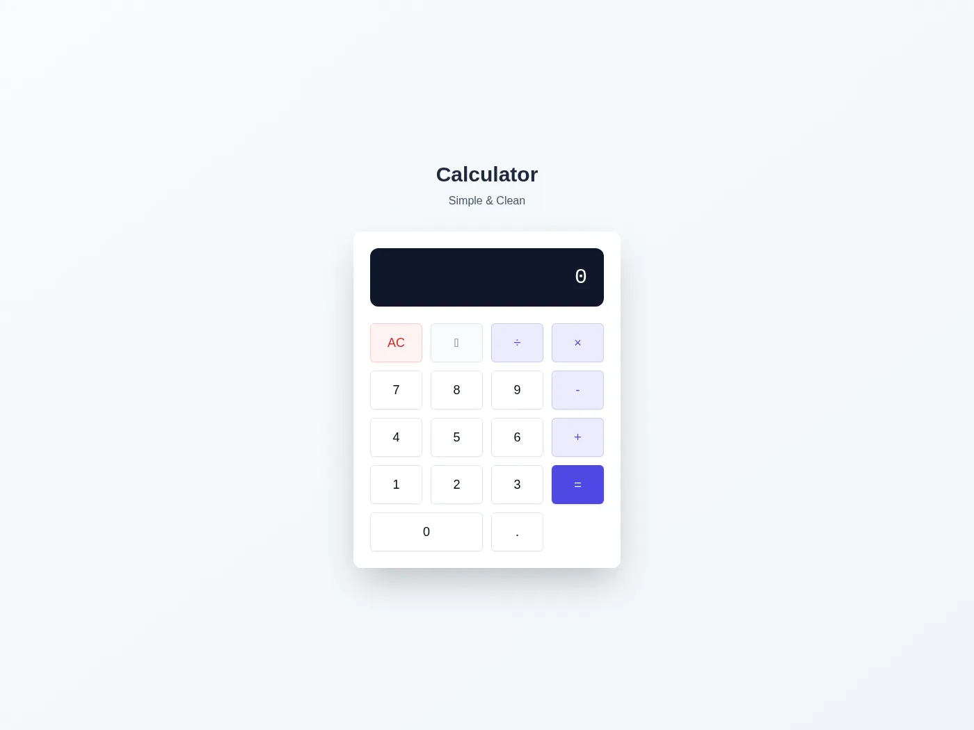 Simple Calculator