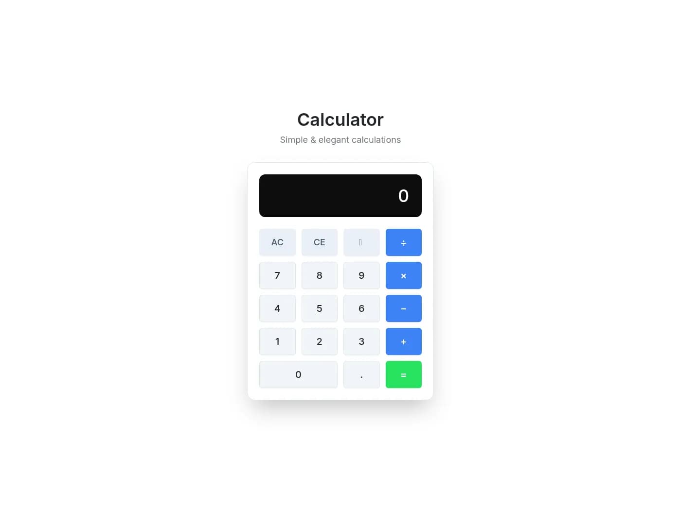 Simple Calculator