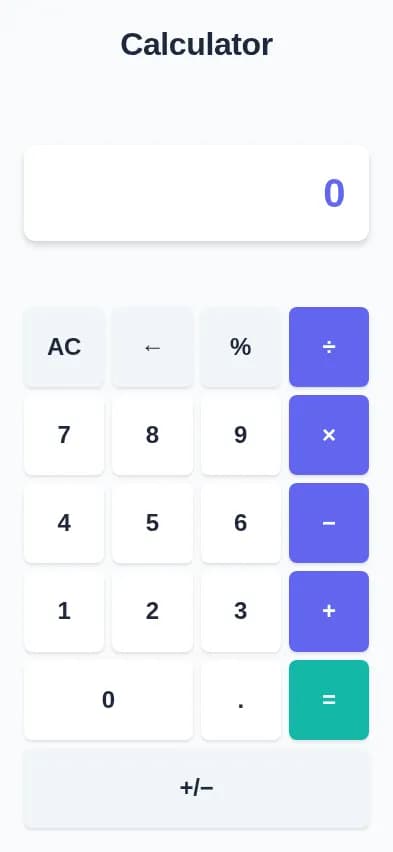 Simple Calculator Mobile Application