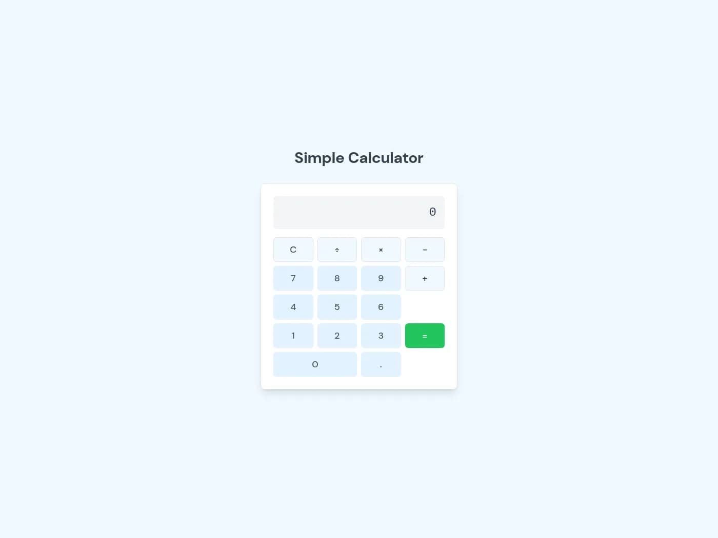 Simple Calculator