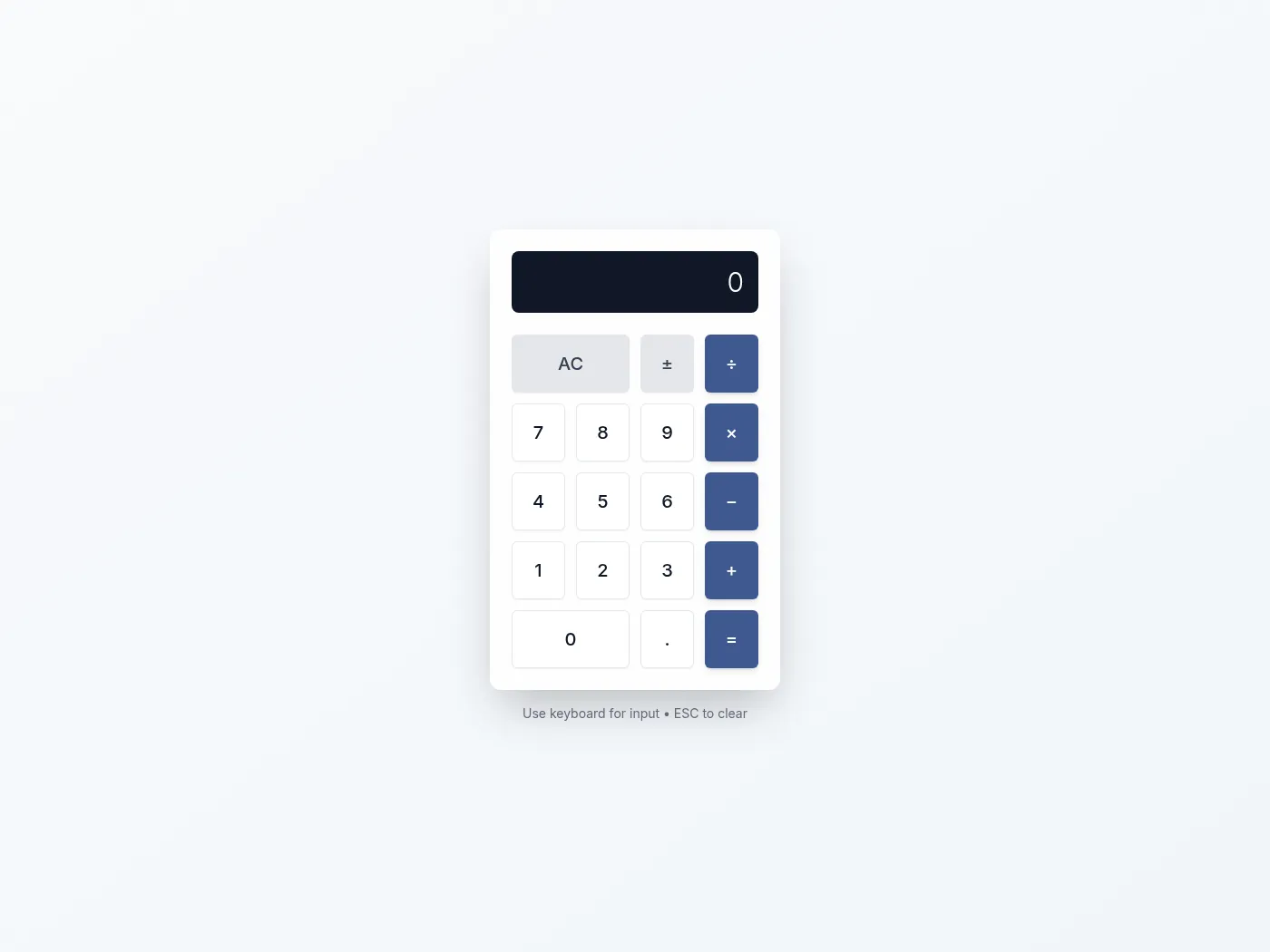 Simple Calculator Web App