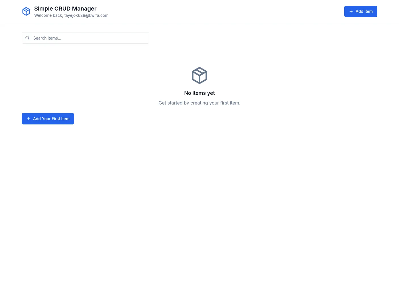 Simple CRUD Application