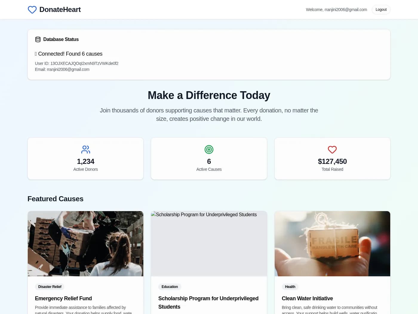 Simple Donation Platform