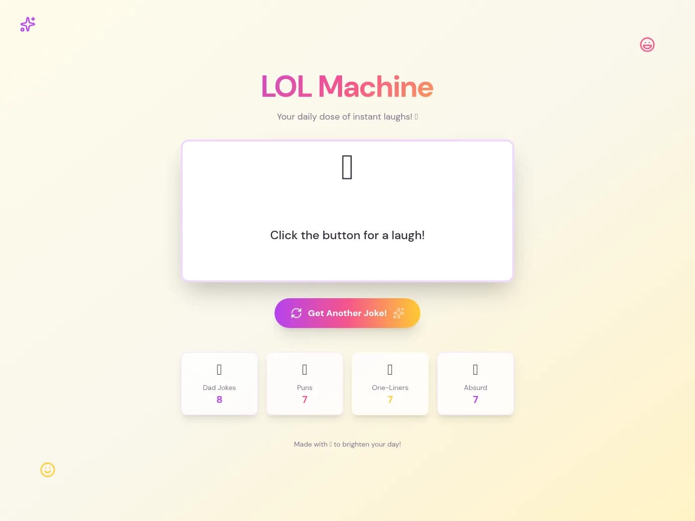 Simple Funny Web App