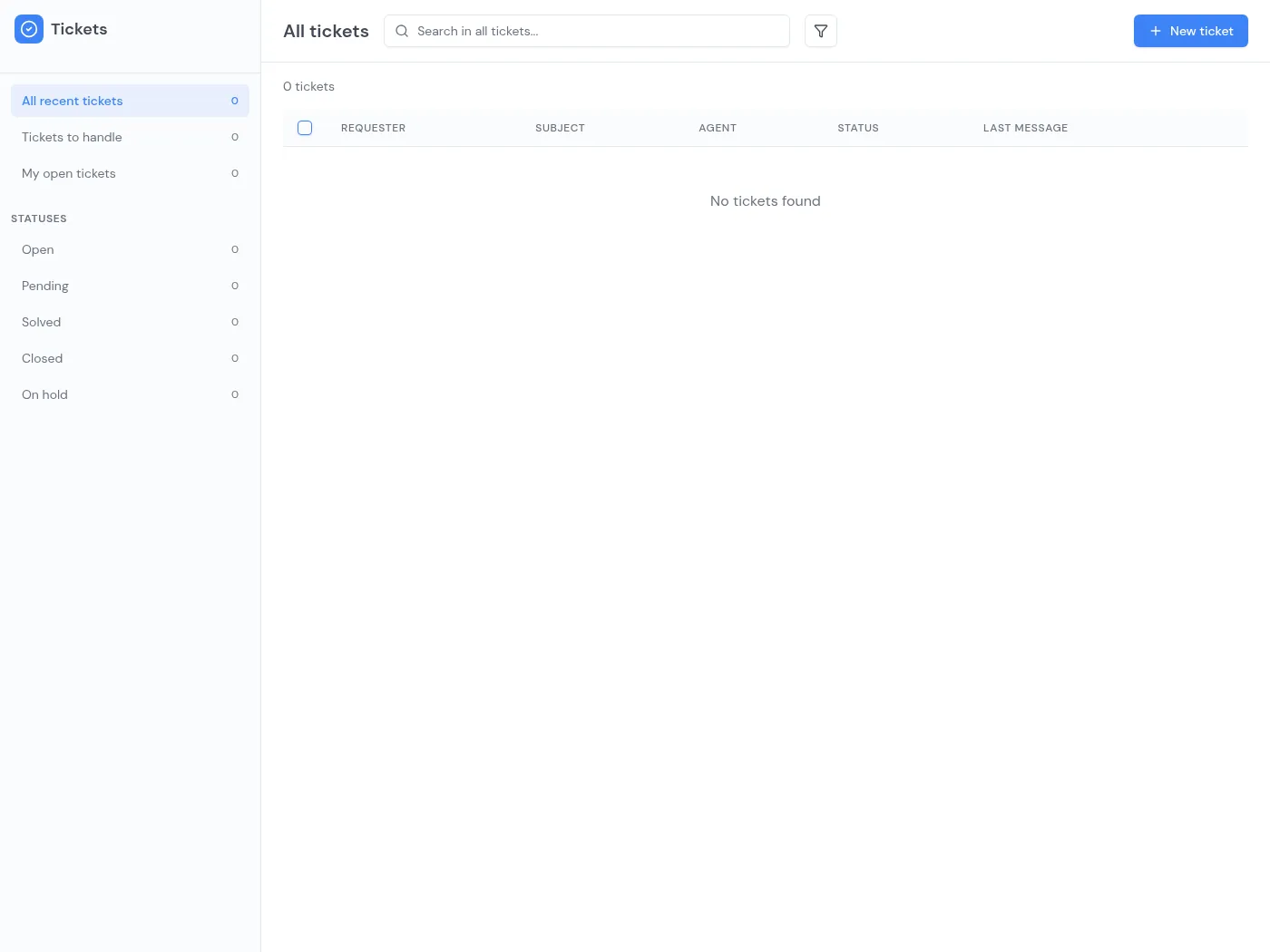 Simple Helpdesk Ticketing System