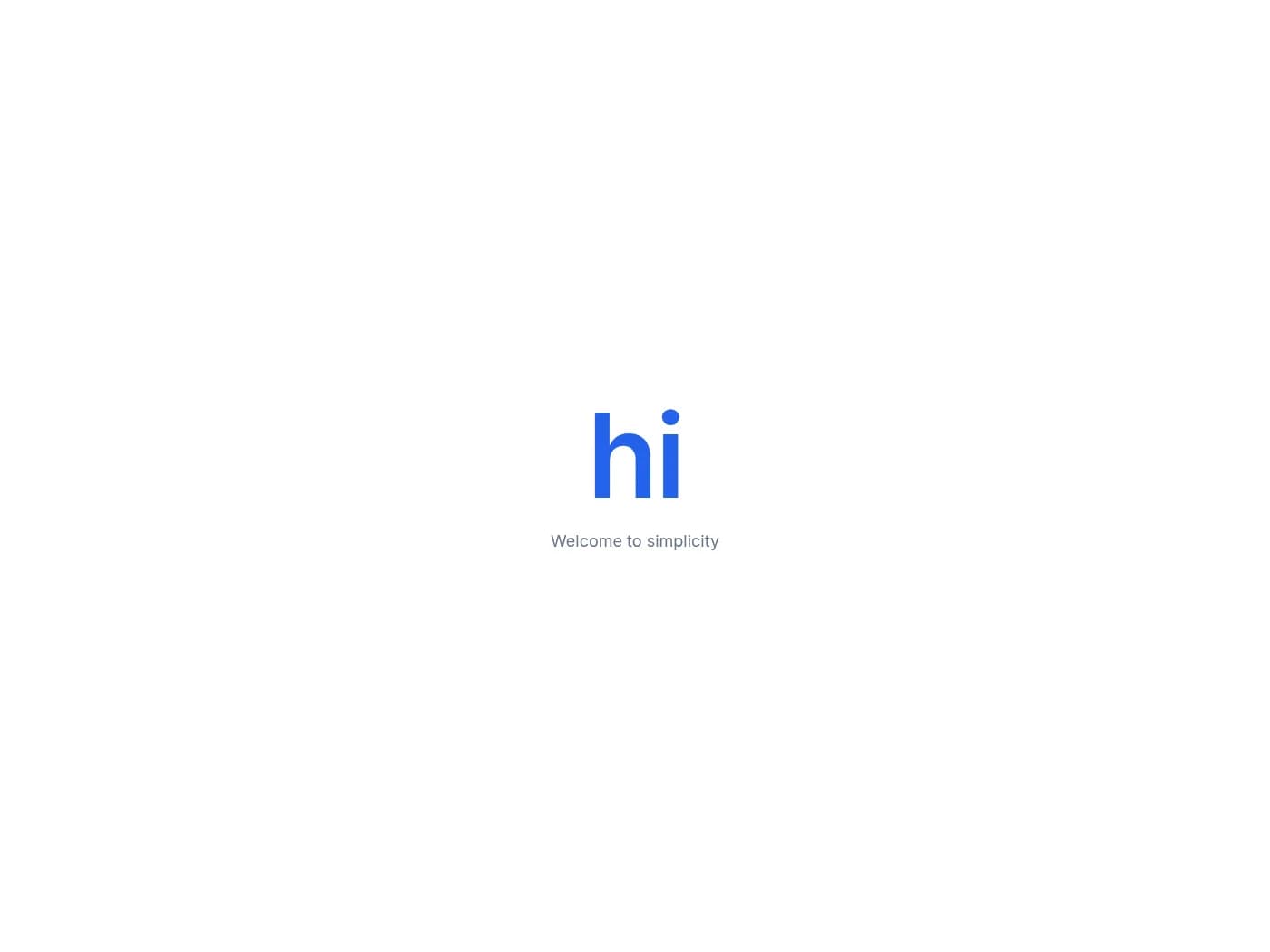 Simple Hi Printer Web App