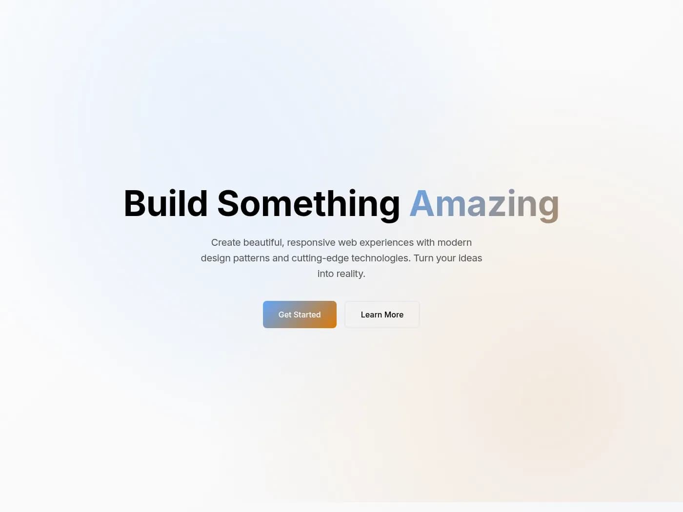 Simple Hero Section with HTML & CSS