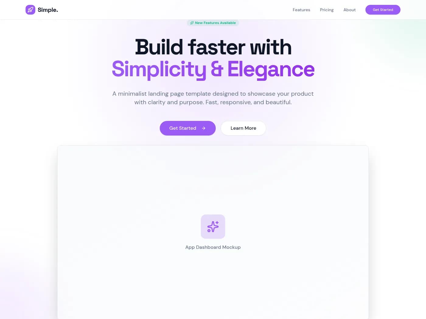 Simple Landing Page