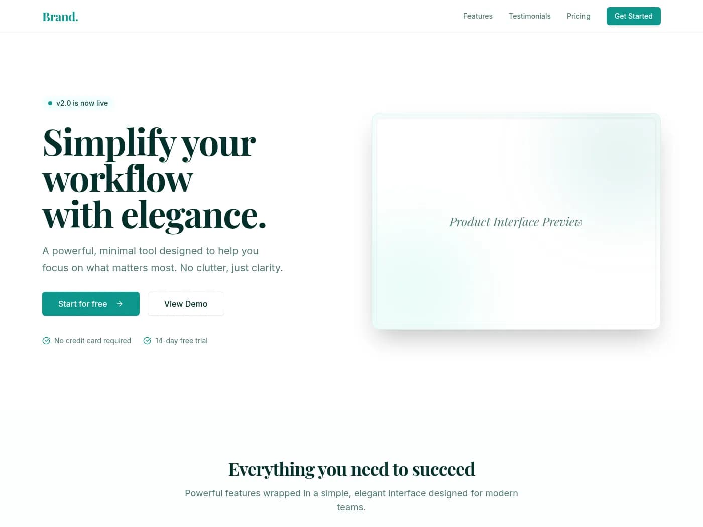 Simple Landing Page