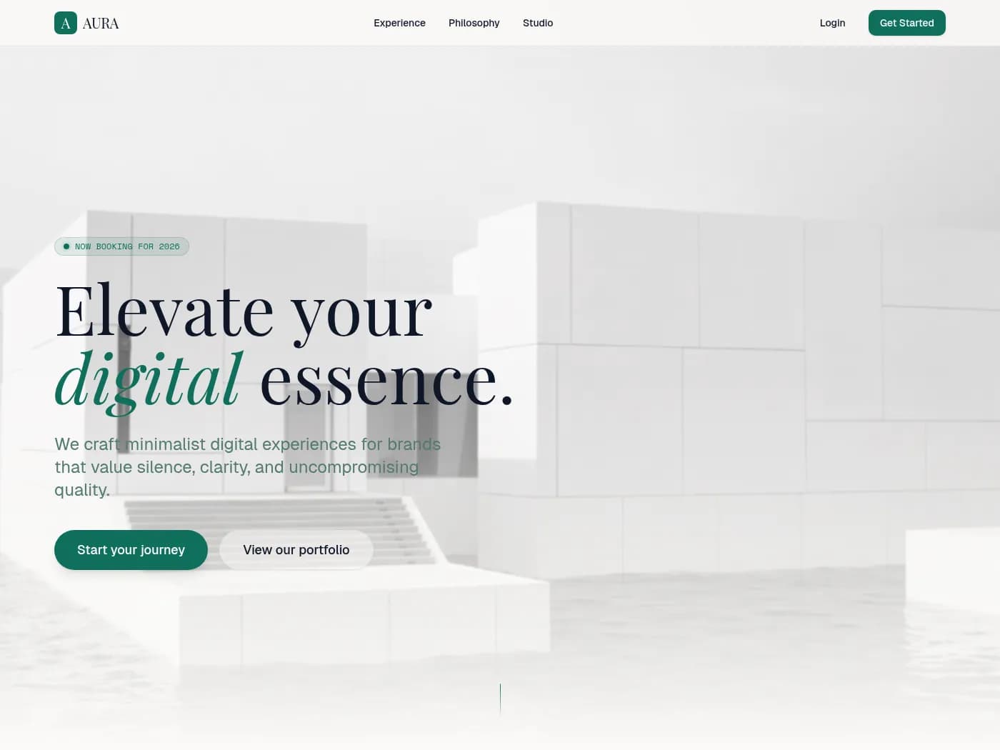 Minimal Landing Page