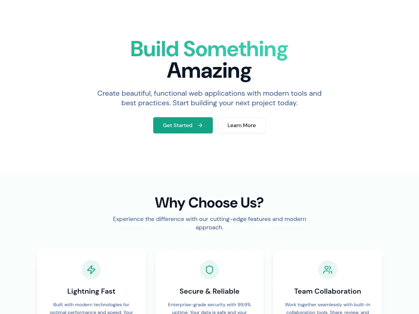 Simple Landing Page