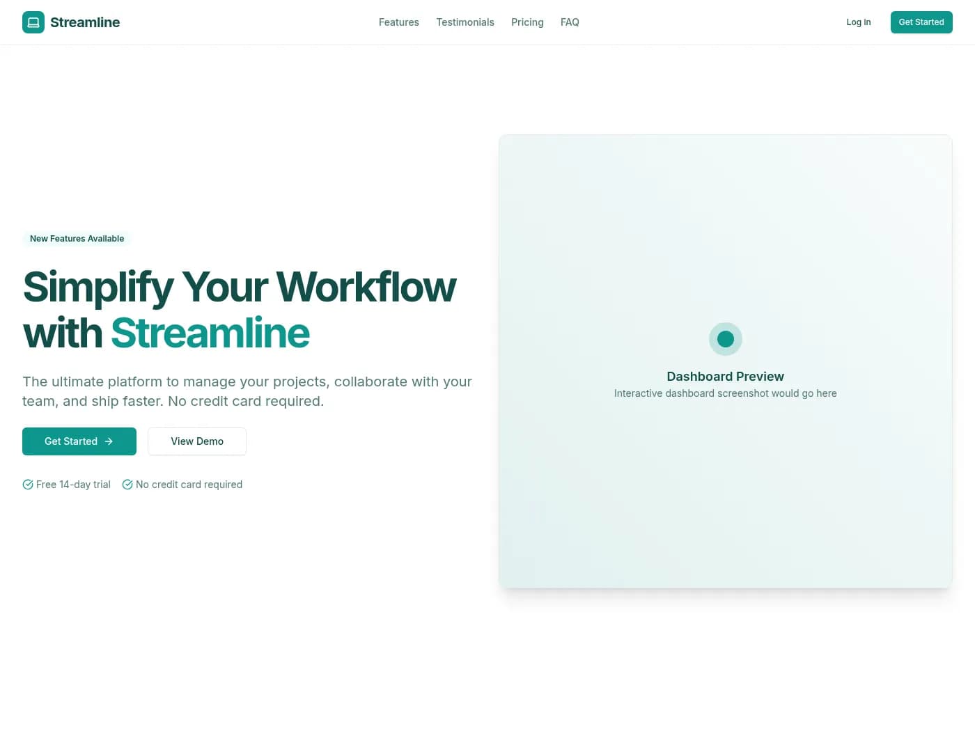 Simple Landing Page