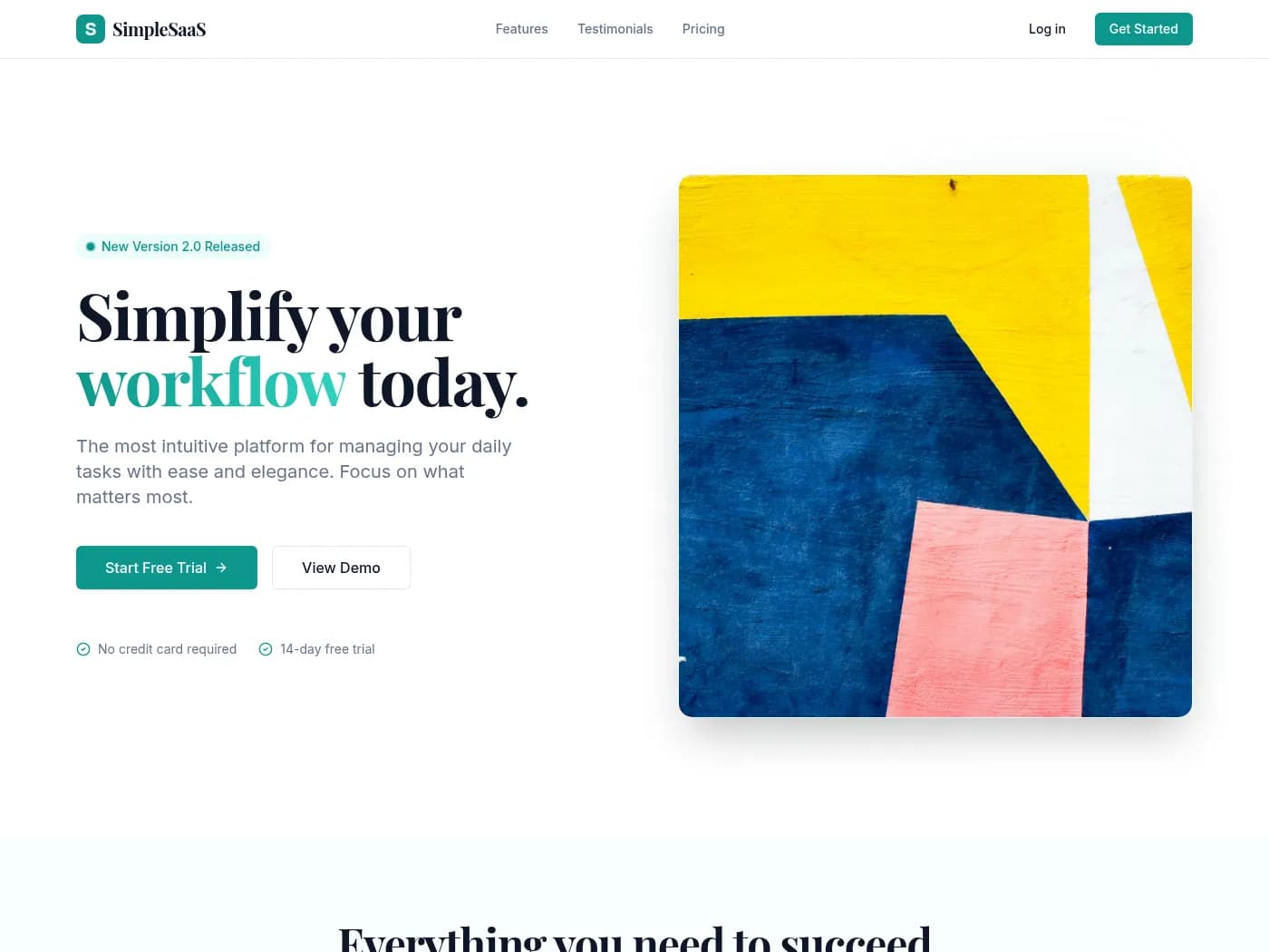 Simple Landing Page