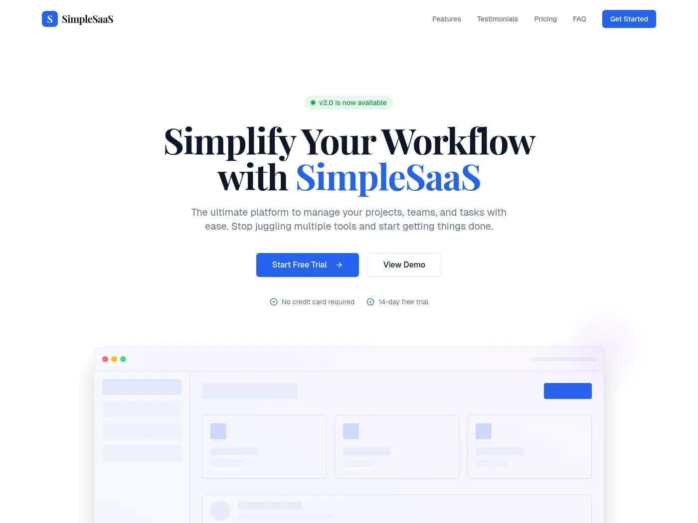 Simple Landing Page