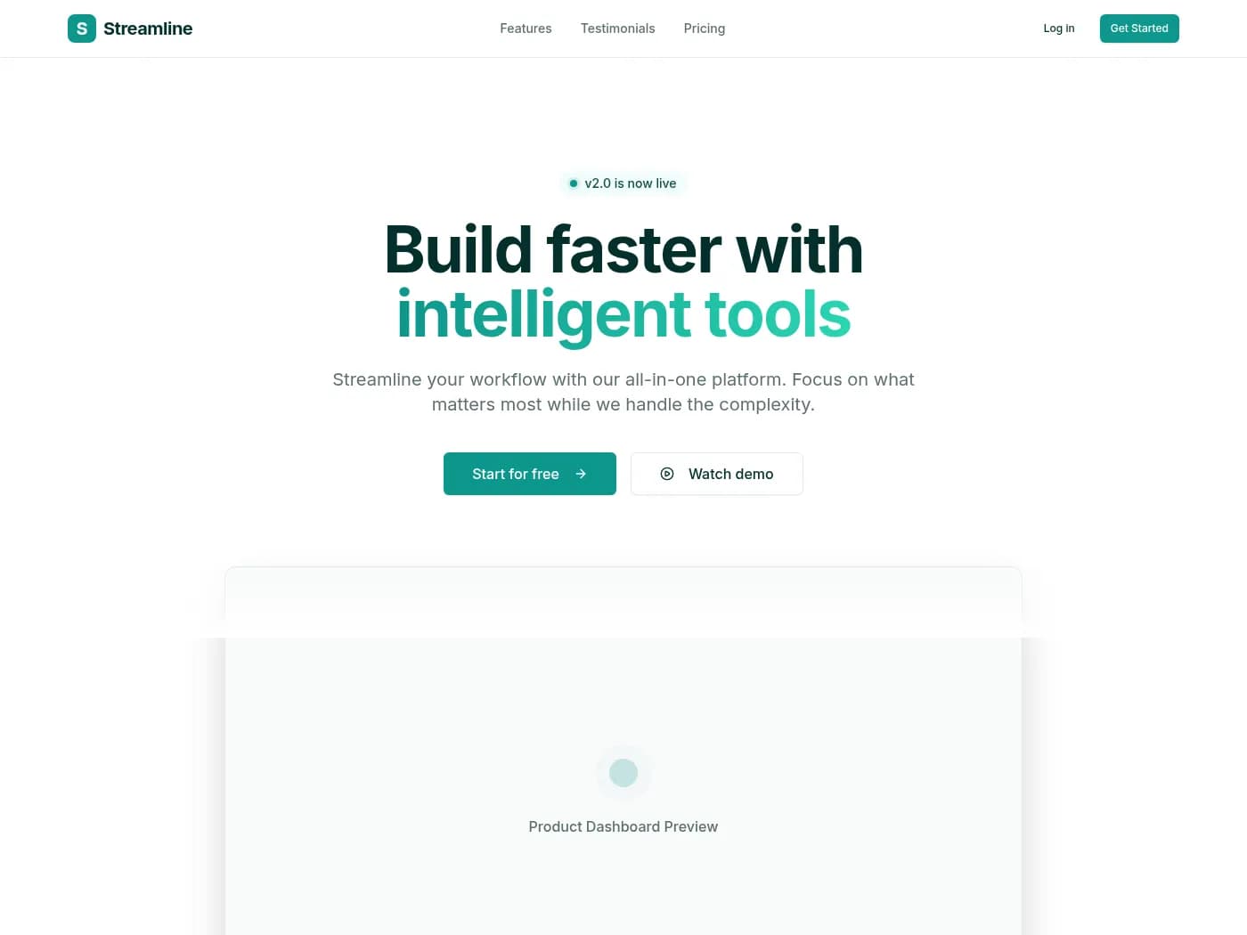 Instant Landing Page