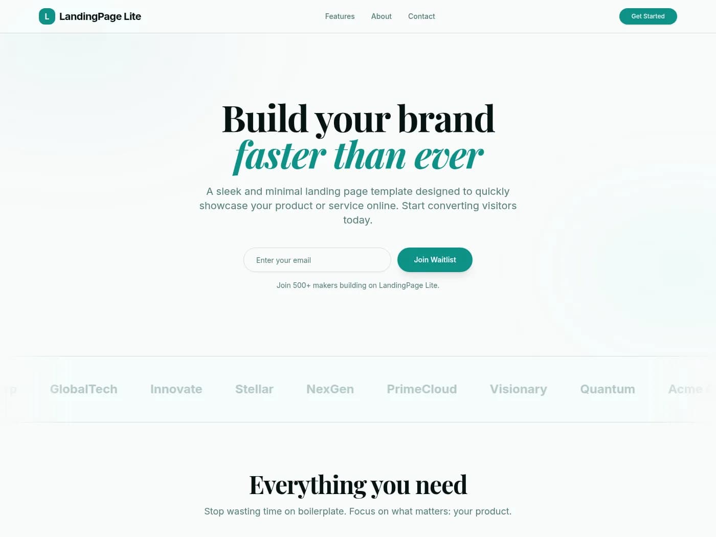 LandingPage Lite