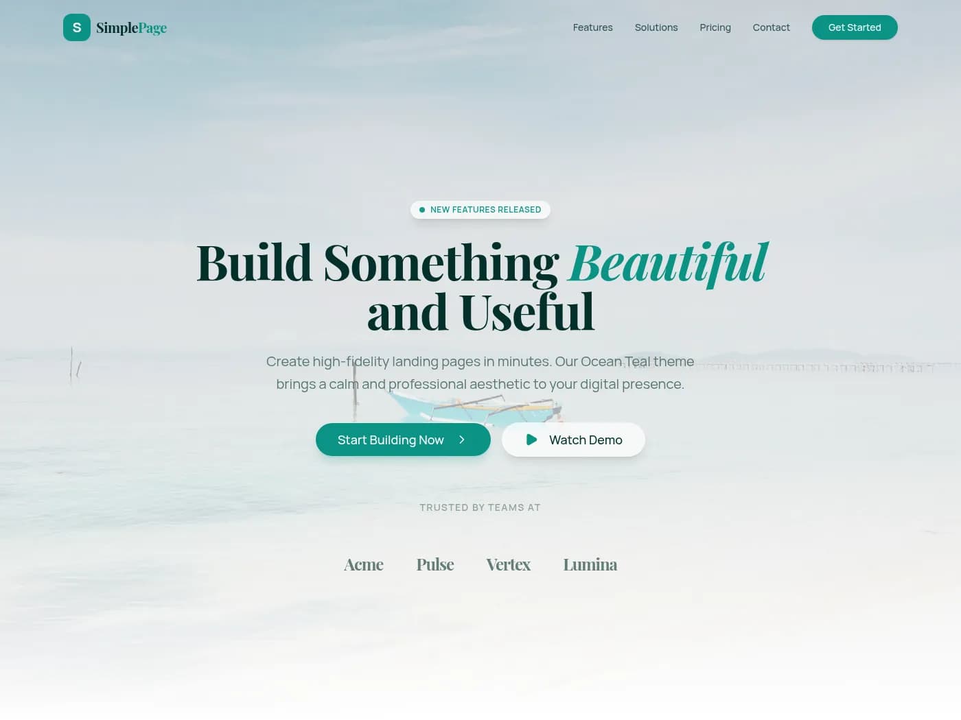 Simple Landing Page