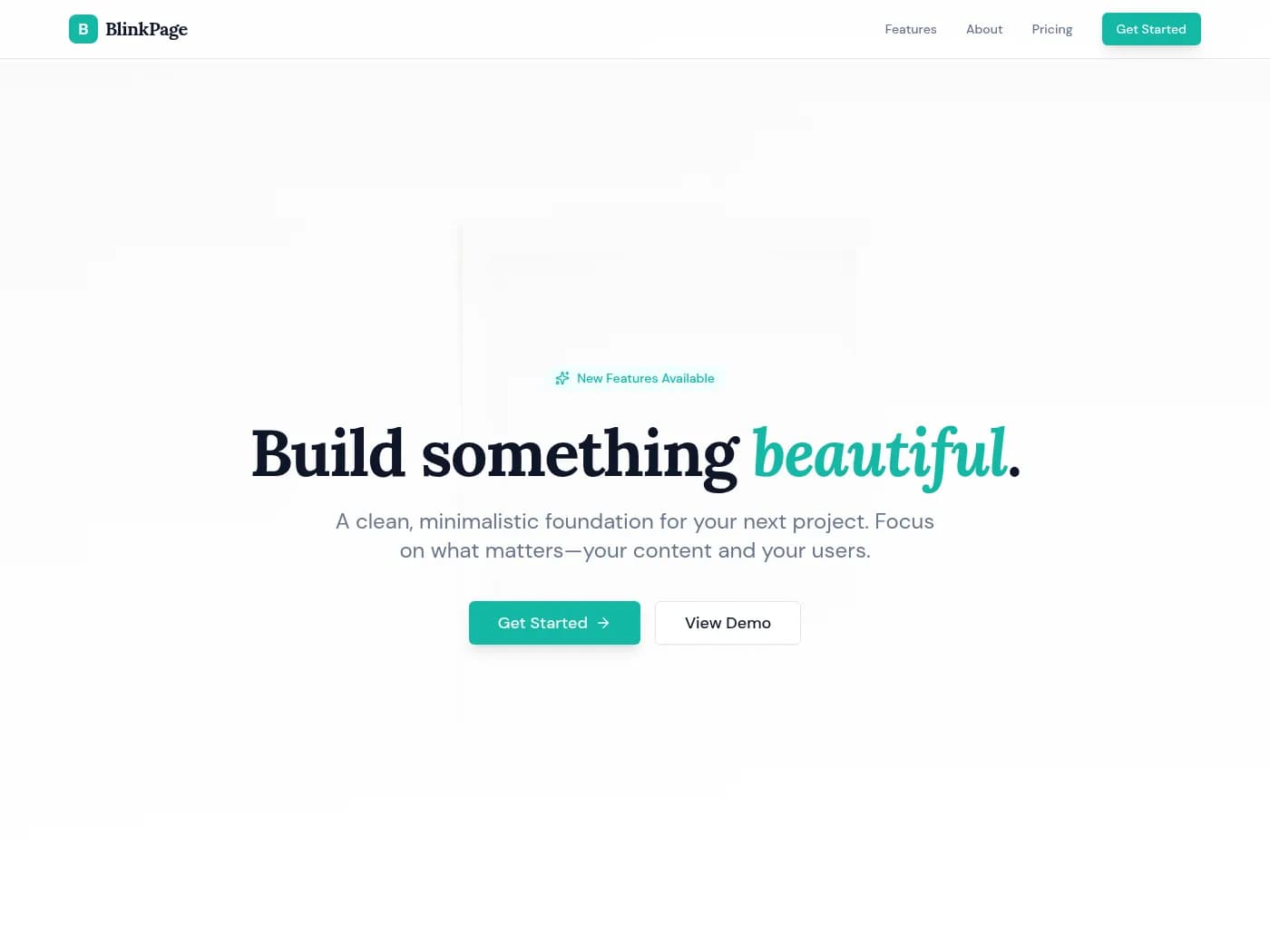 Simple Landing Page