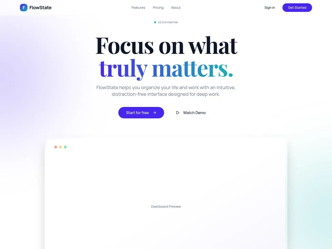 Simple Landing Page