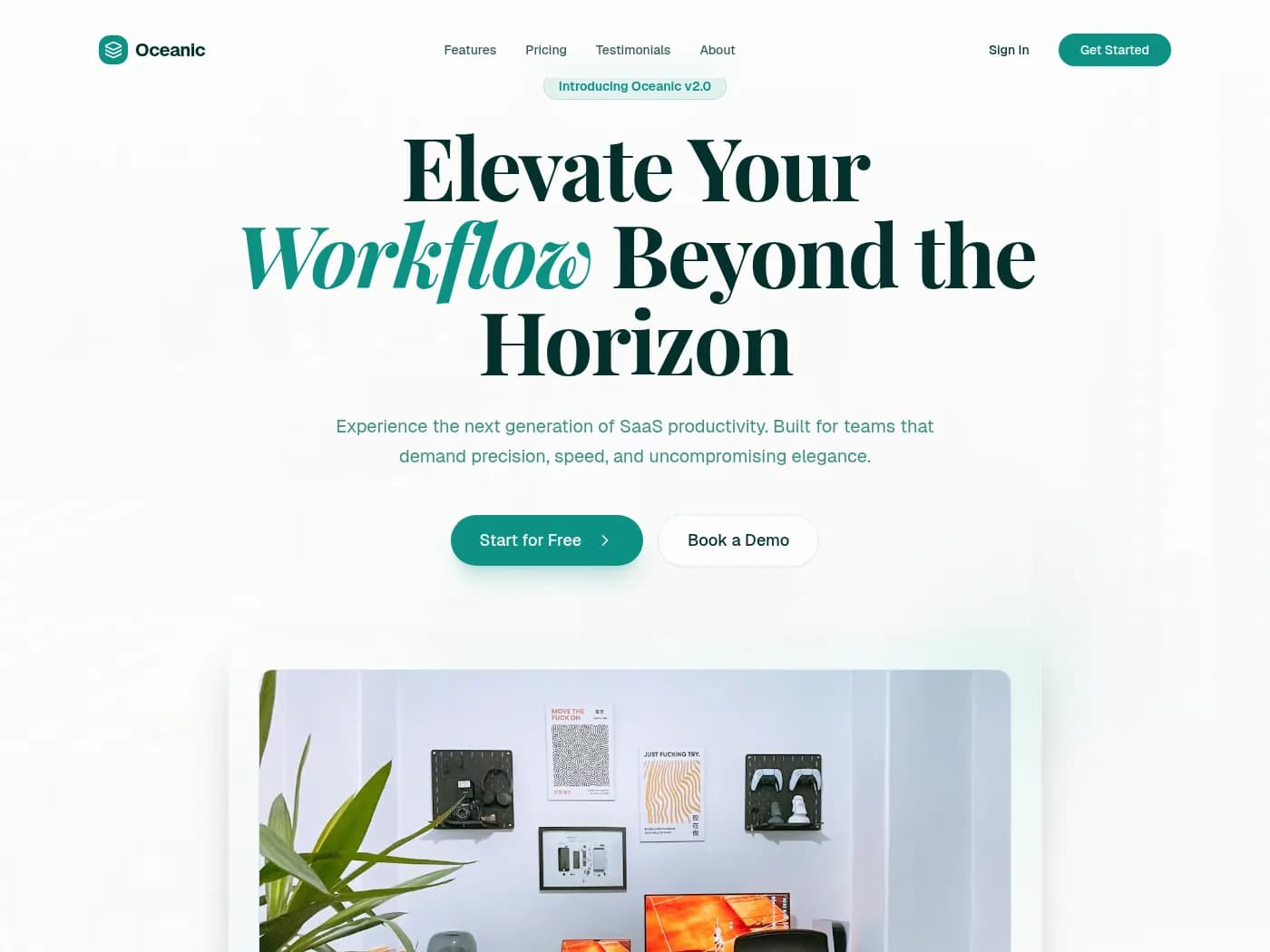 Sleek Landing Page