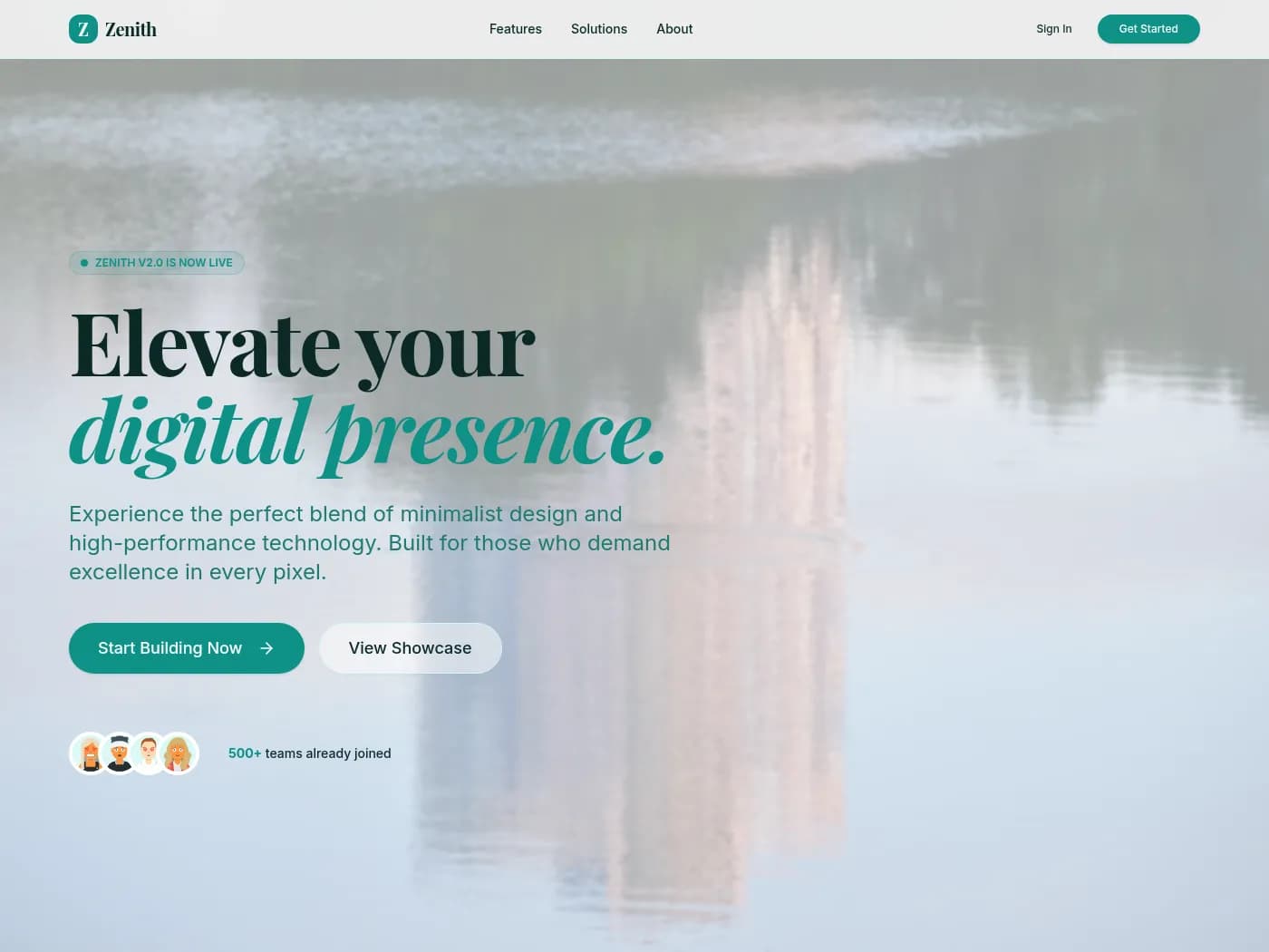 Minimalist Landing Page
