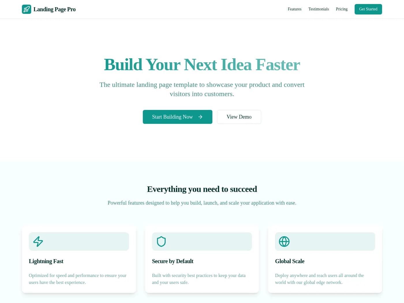 Landing Page Pro