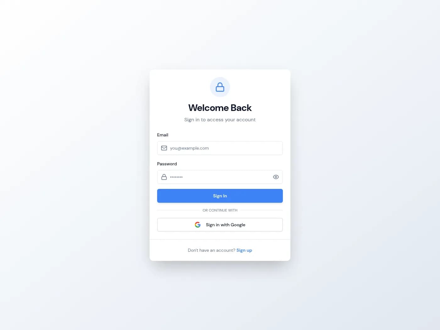 Simple Login Form Web App