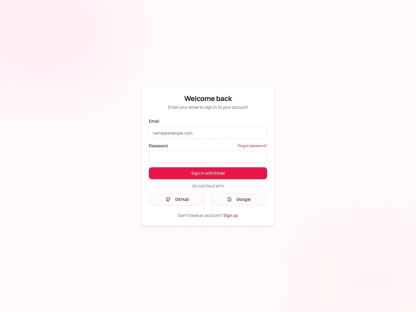 Simple Login Page