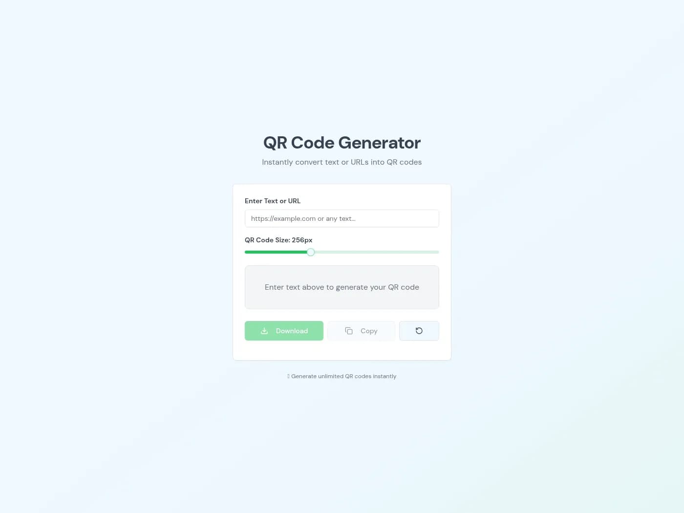 Simple QR Code Generator