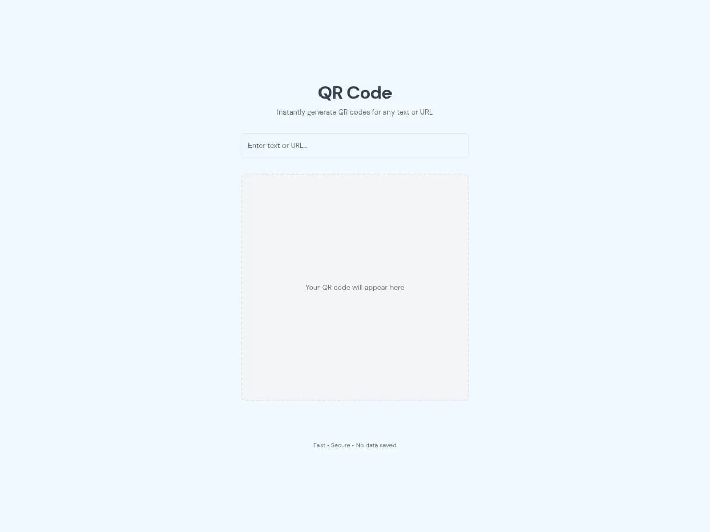 Simple QR Code Generator