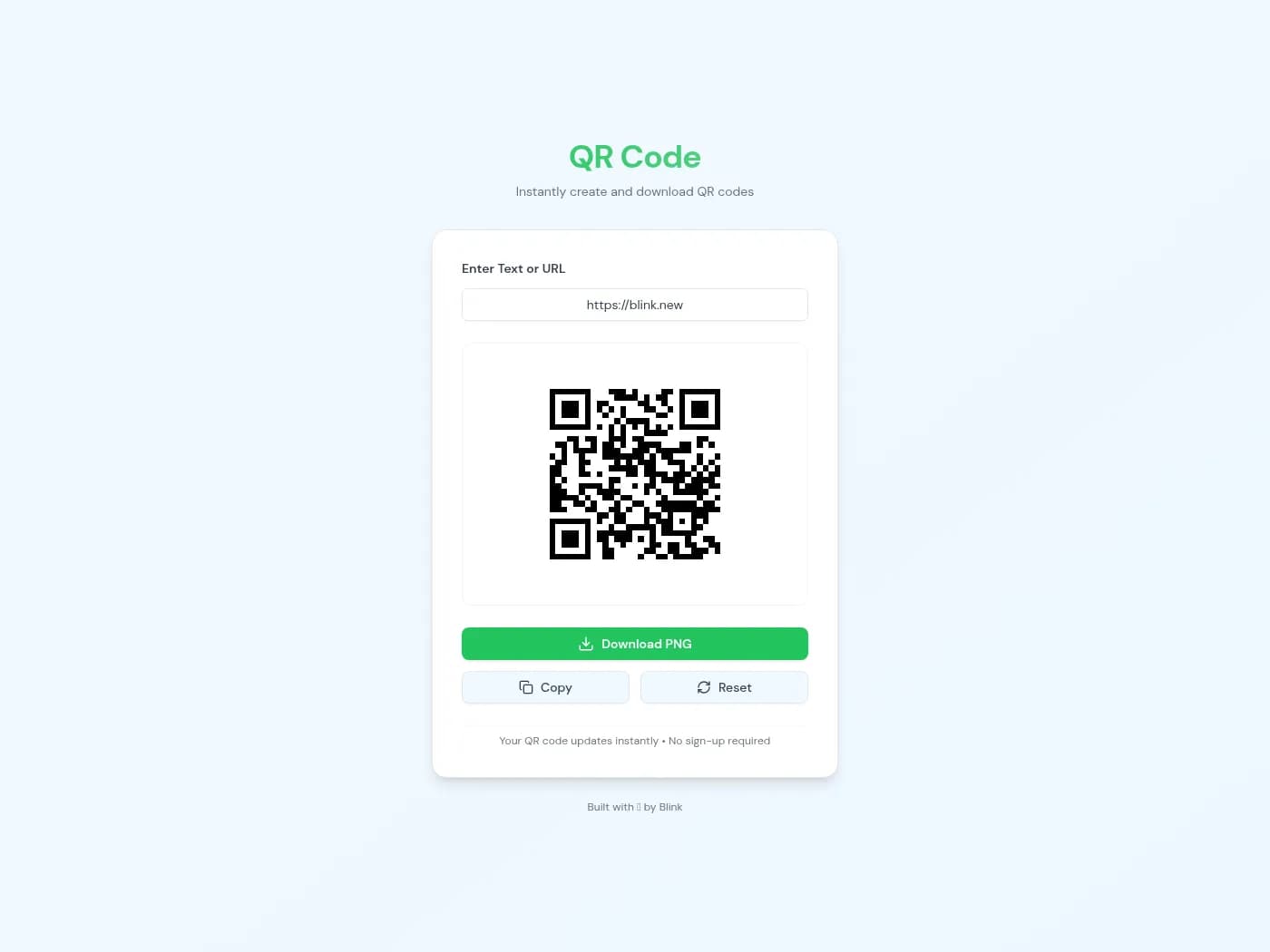 Simple QR Code Generator