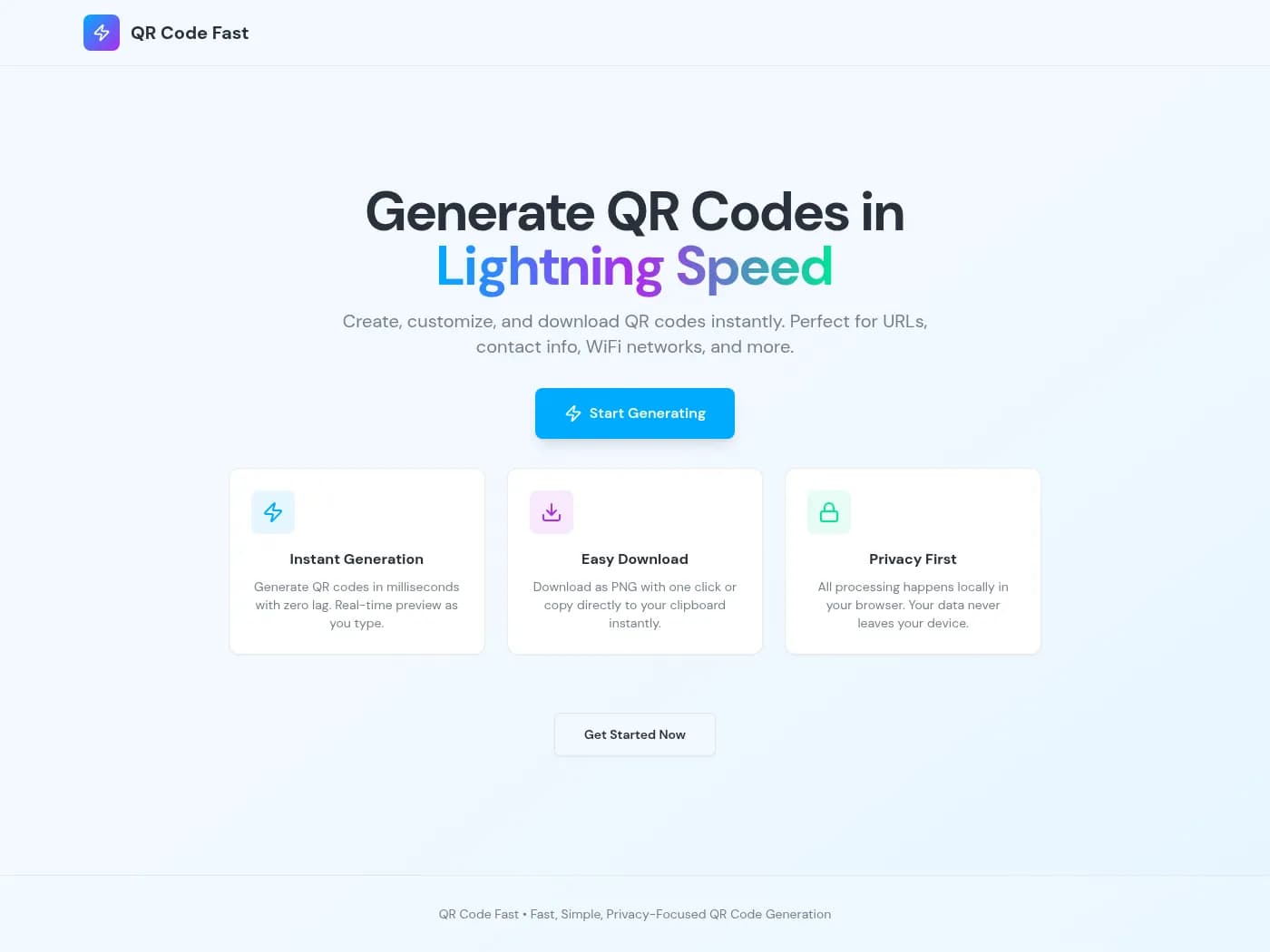 Simple QR Code Generator
