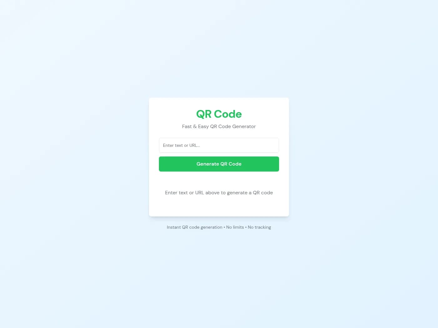 Simple QR Code Generator