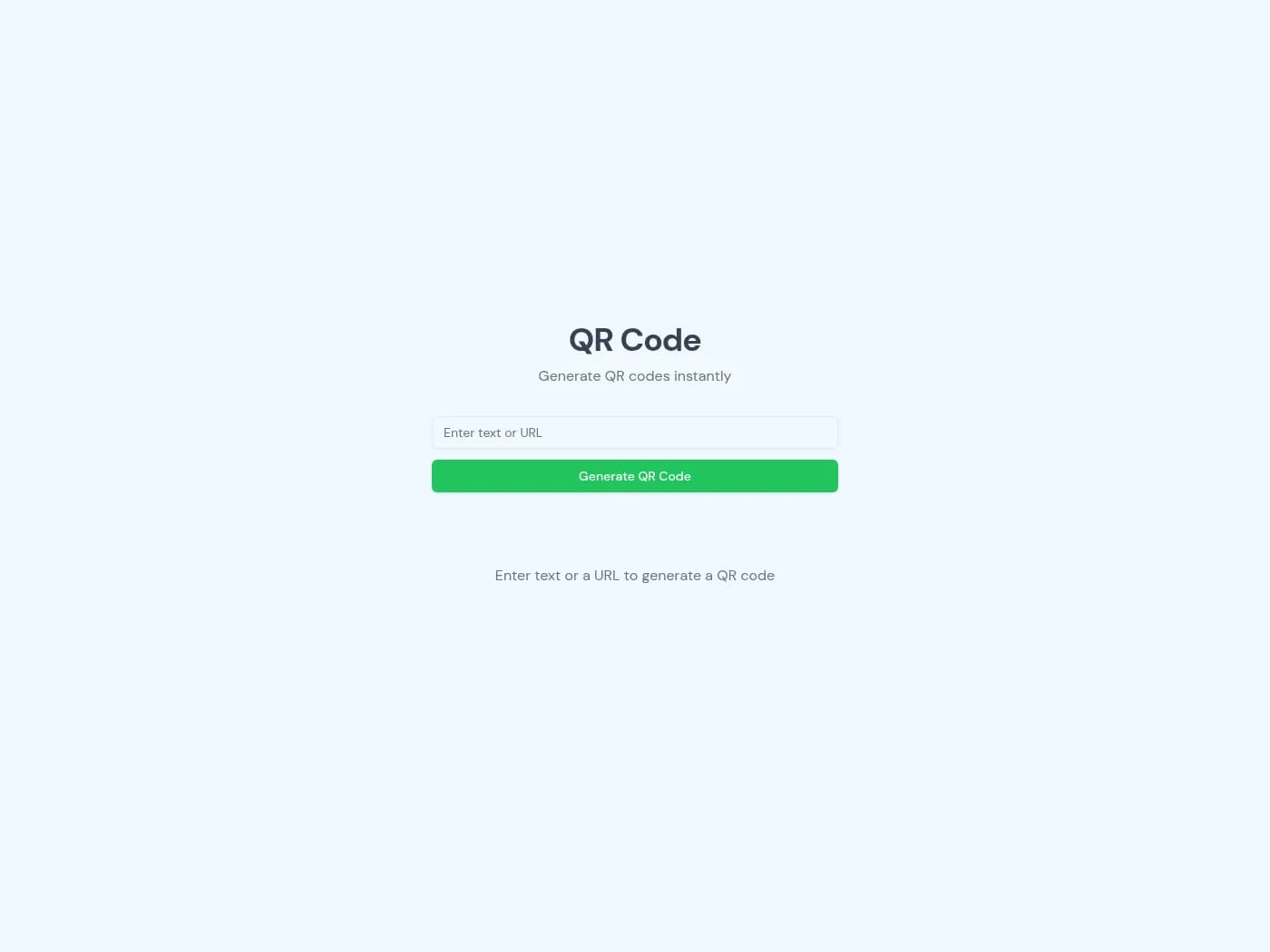 Simple QR Code Generator