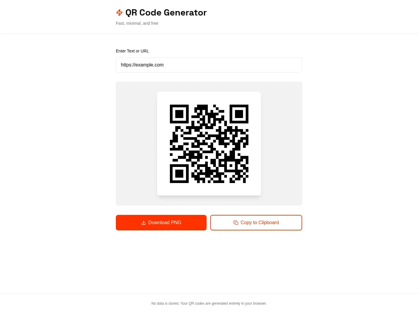 Simple QR Code Generator