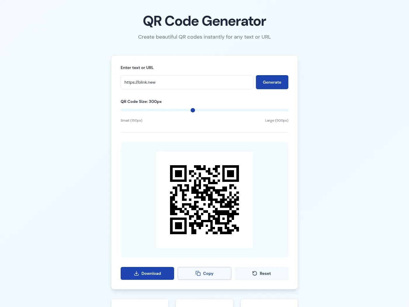 Simple QR Code Generator