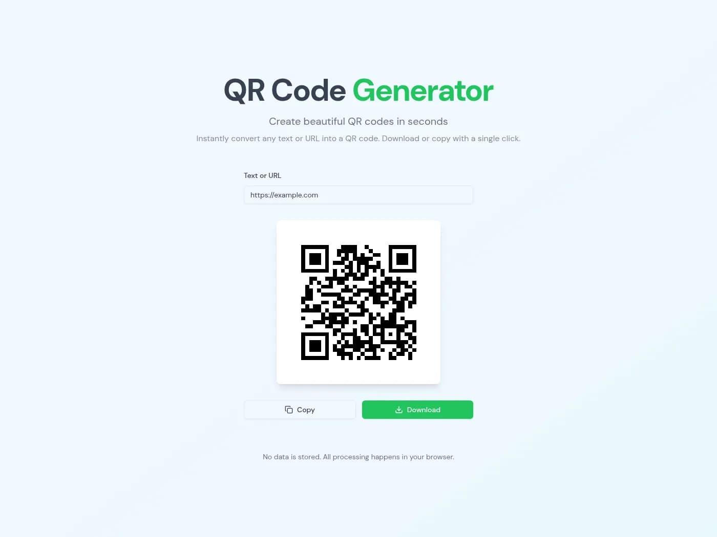 Simple QR Code Generator