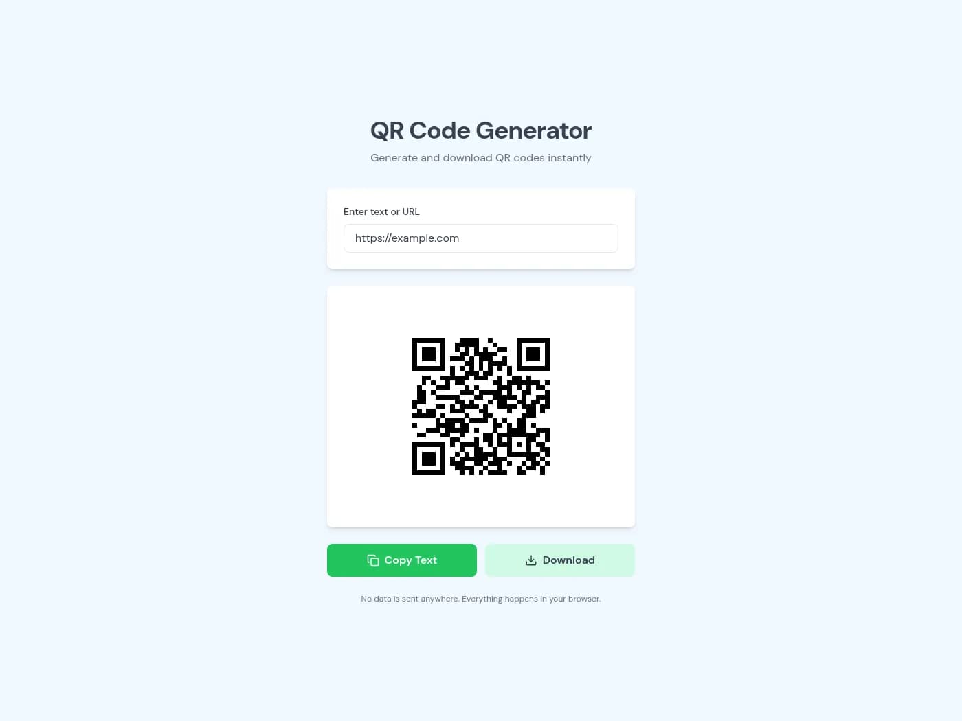 Simple QR Code Generator