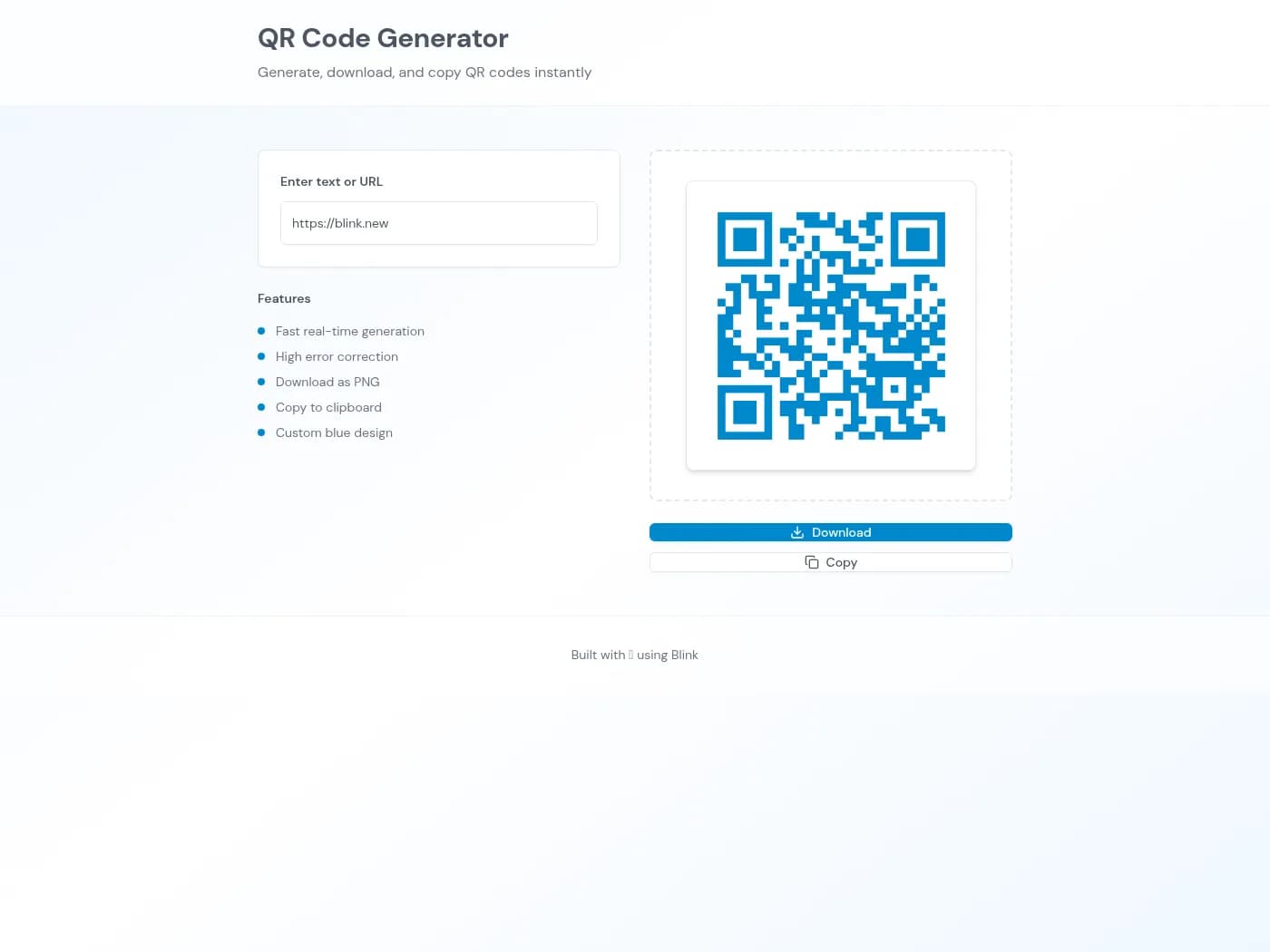 Simple QR Code Generator