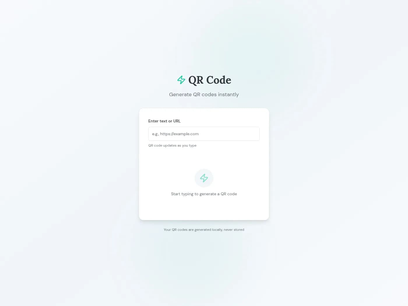 Simple QR Code Generator