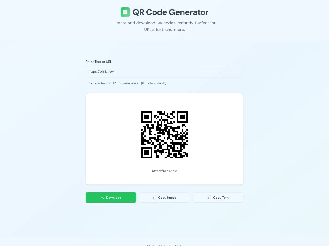 Simple QR Code Generator
