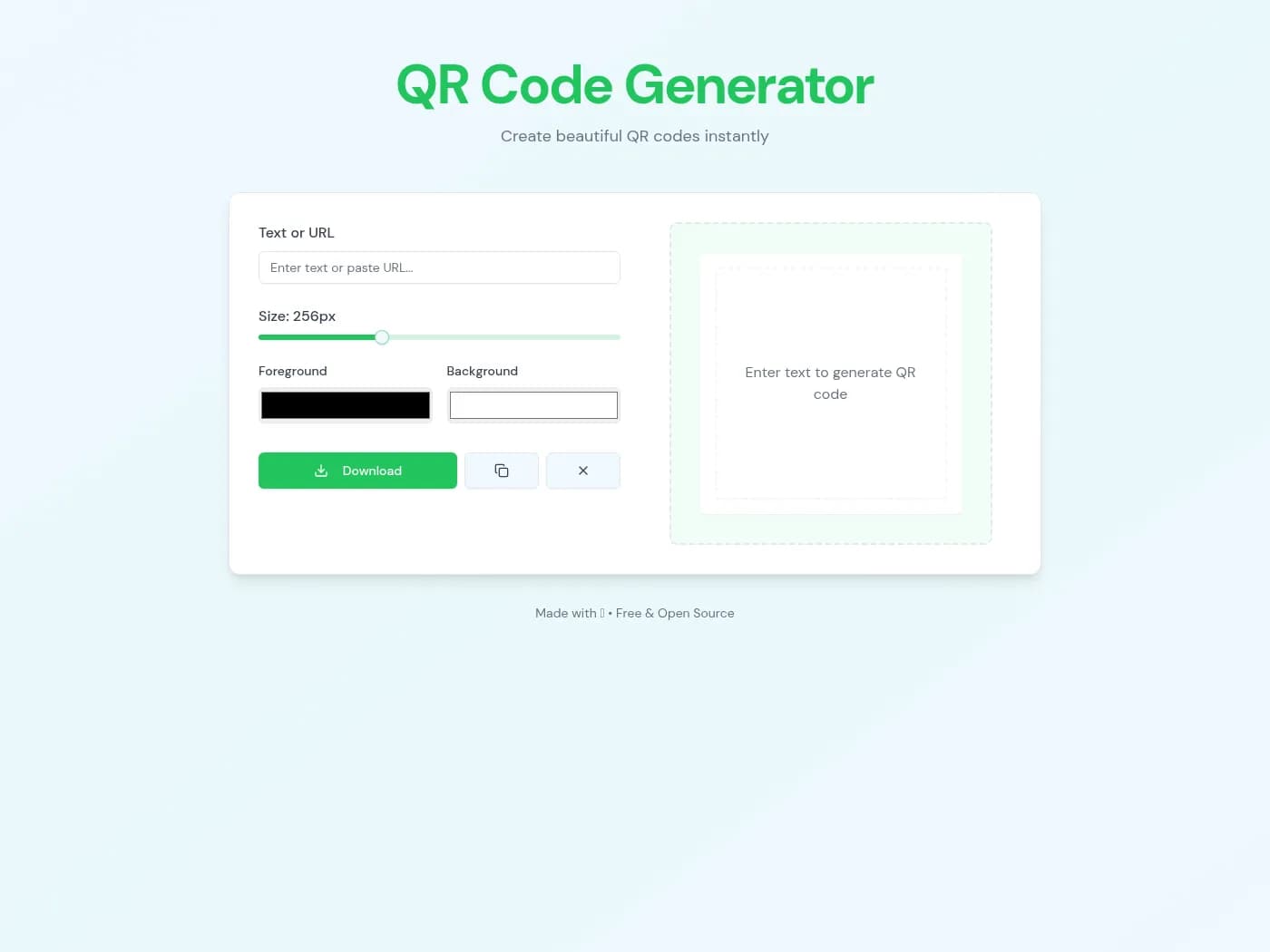 Simple QR Code Generator