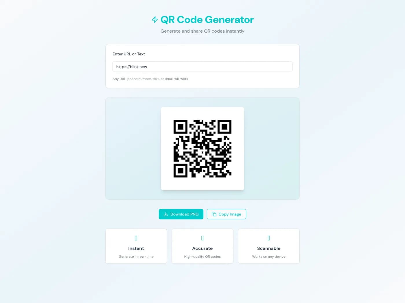 Quick QR Code Gen