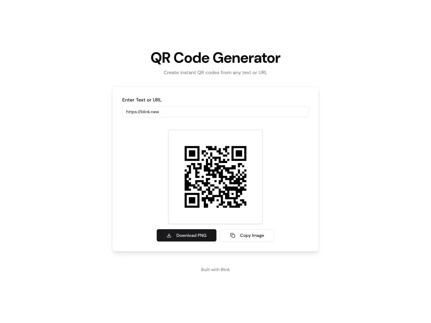 Simple QRCode Generator