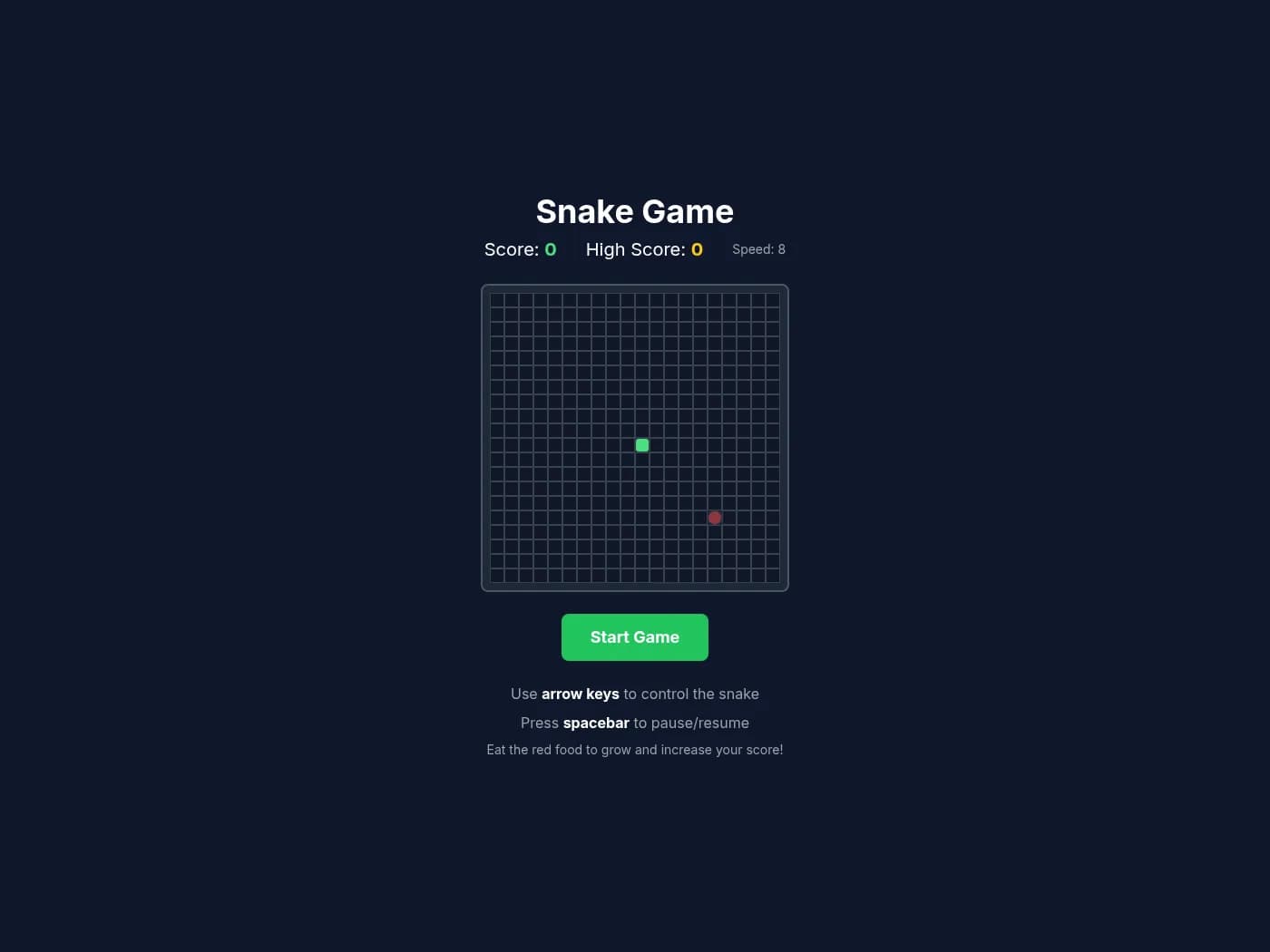 Simple Snake Game