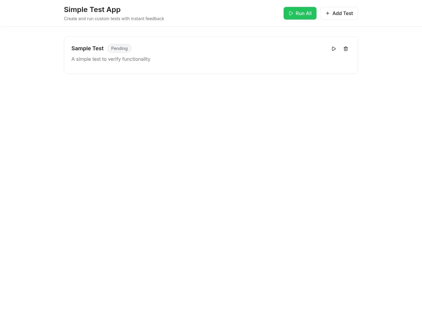 Simple Test App
