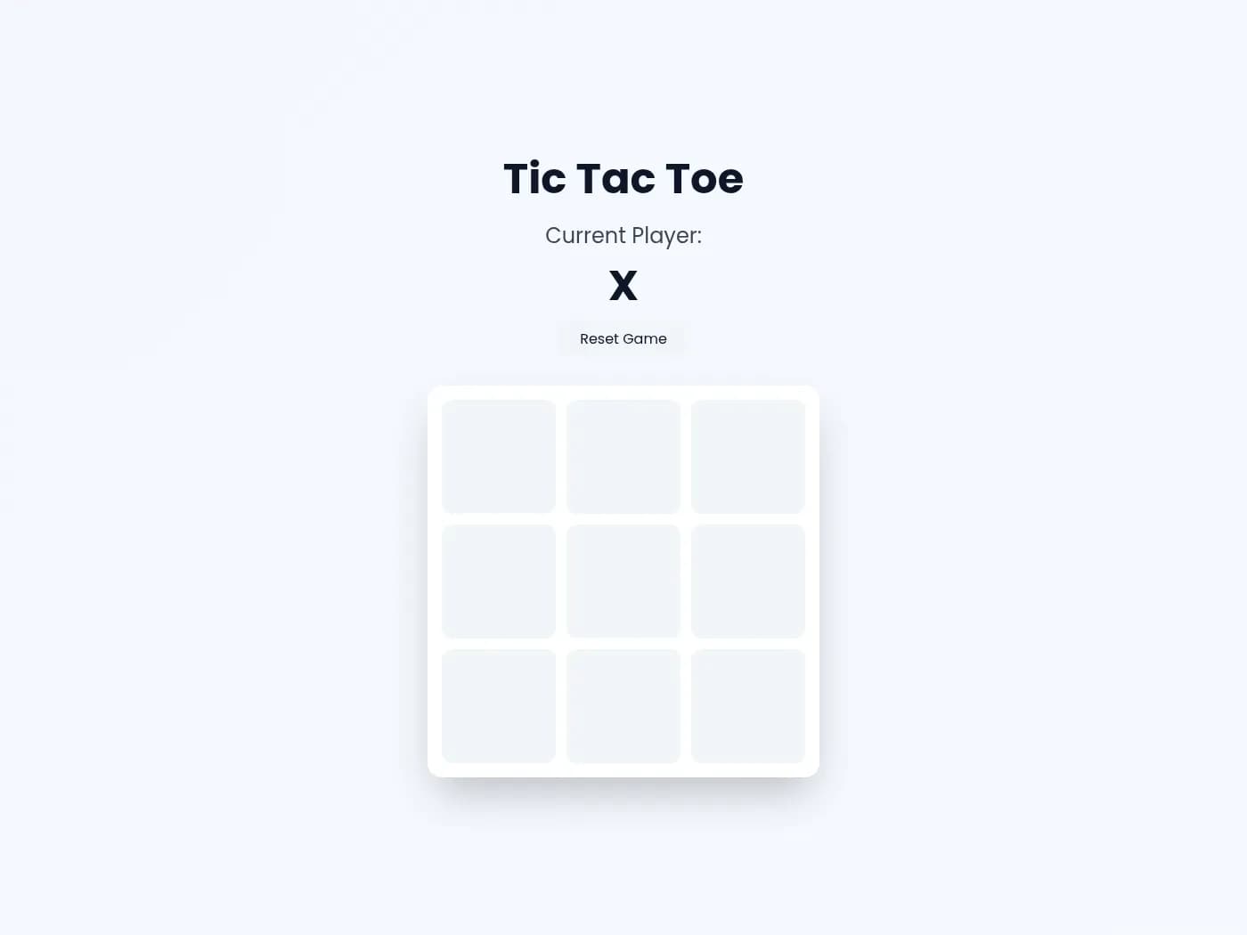 Simple Tic Tac Toe Game