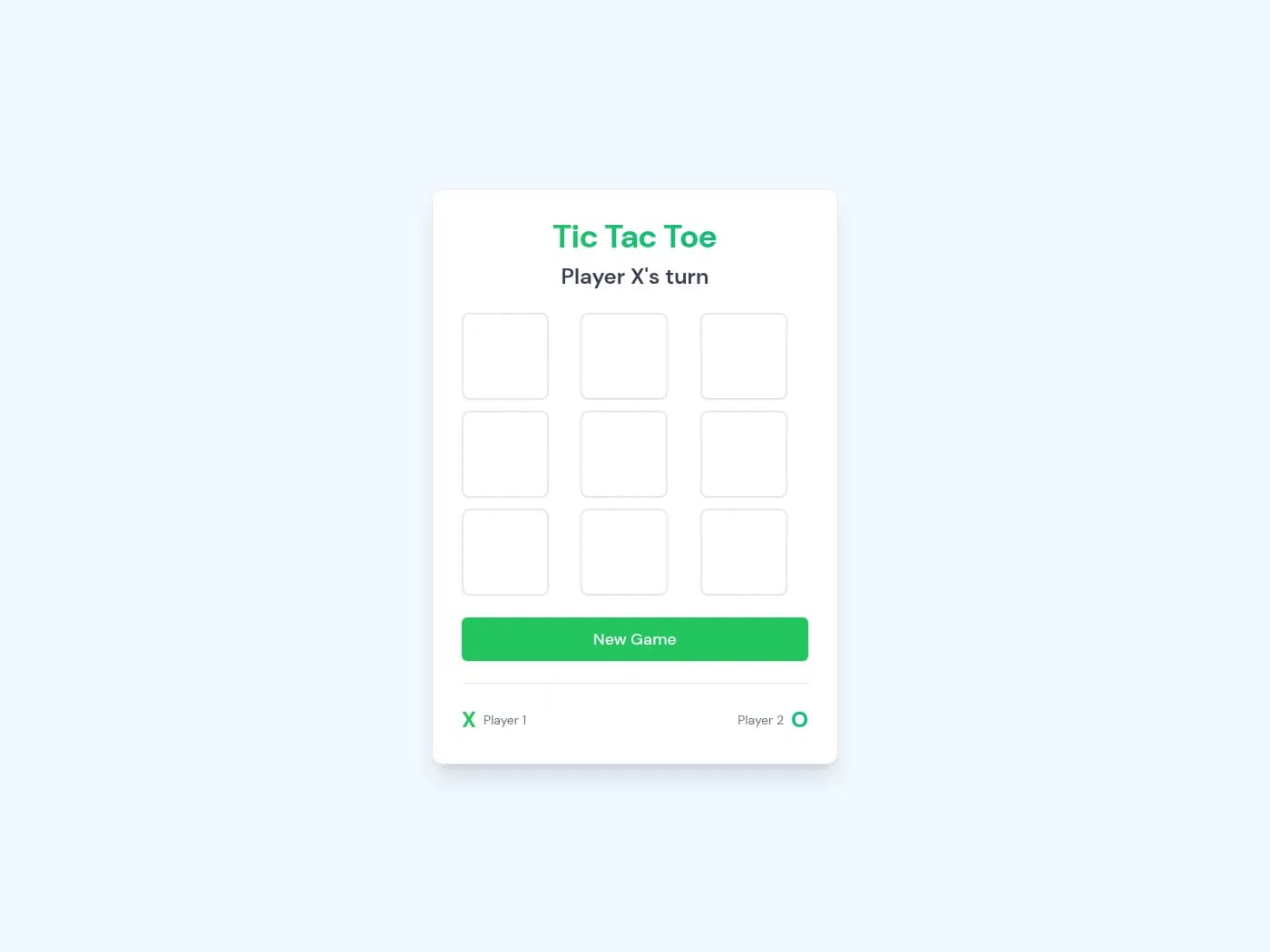 Simple Tic Tac Toe Game