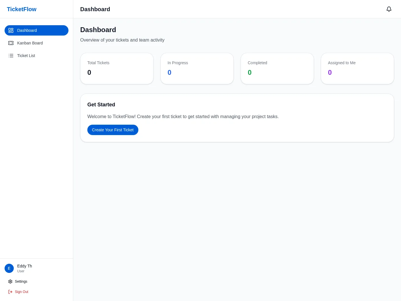 Simple Ticket Management Web App for Project Teams