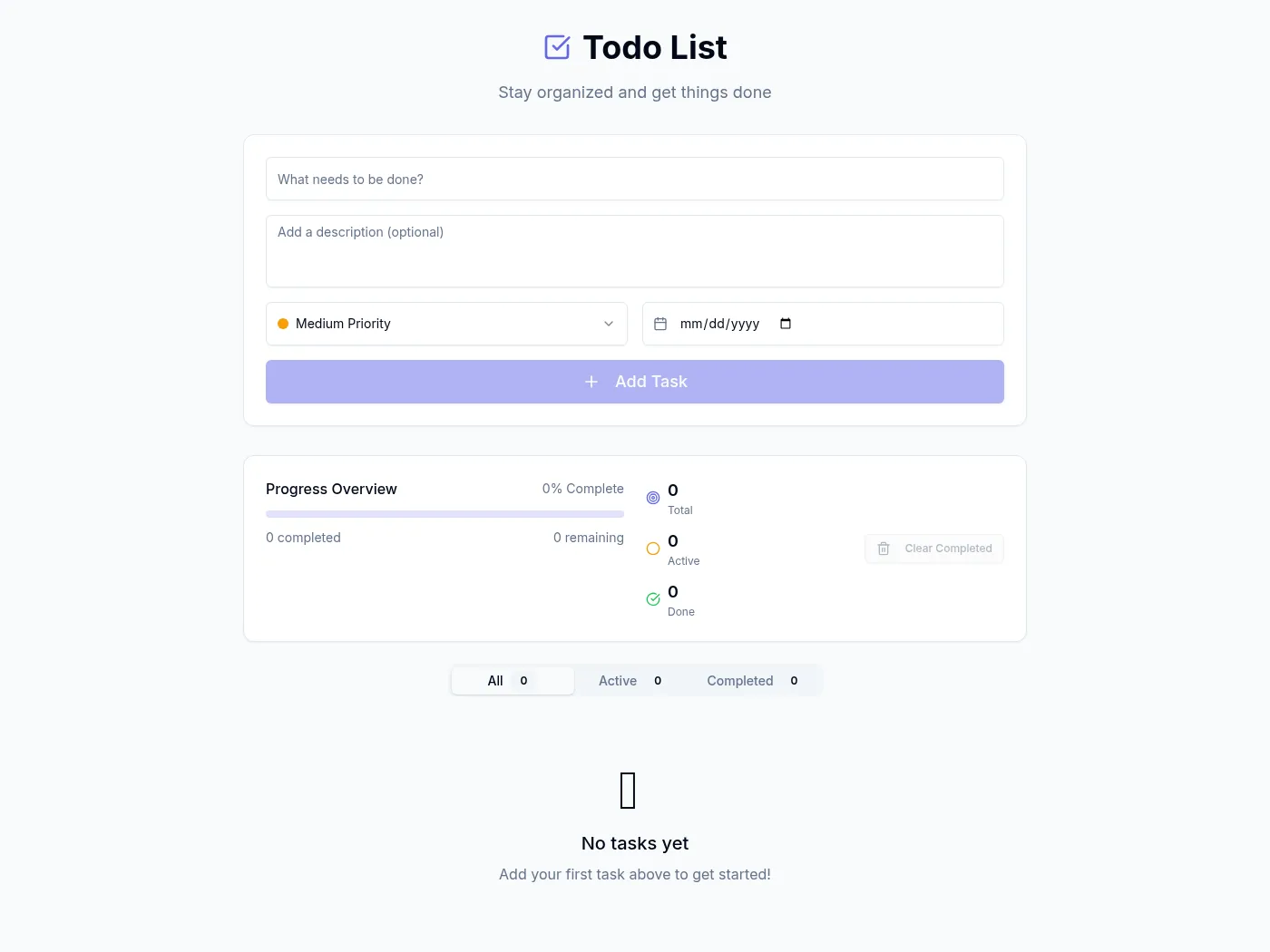 Simple To-Do List Application